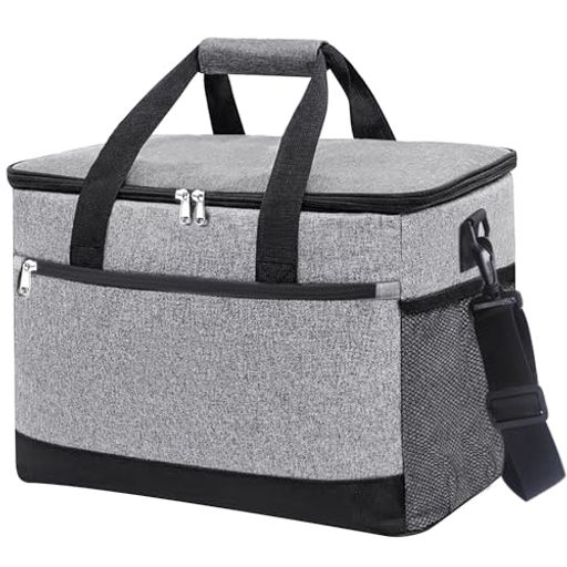✅【30L保冷バッグ大容量】展開サイズ(cm)は38(L)x24(W)x30(H)。タップリ入れる大型クーラーボックス、550mlのボトル約35本又は350ml缶を24本+ペットボトルを12本(横向き)が入れます!折りたたみサイズ(cm)は...