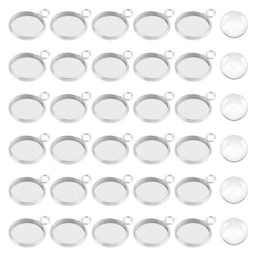トレイ12mm&amp;60個:カボションセッティングはファッションと高級な貴金属の外見があり、透明なガラスカボションに付けて、写真、パターンを貼り付けることができるし、ユニークなイヤリングを作ることができます。 仕様&amp;サイズ:ベー...