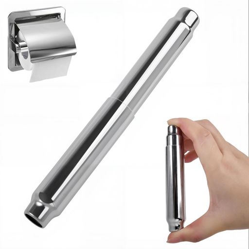 製品サイズ: トイレットペーパーホルダーロッドのサイズは 16 x 2 cm (6.3 x 0.78 インチ)、外径は 1.3 cm (0.51 インチ) です。事前にサイズを測って、合うか確認できます 材質:トイレットペーパーホルダー交換...