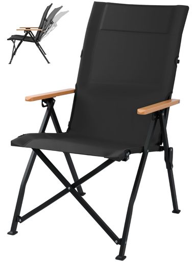 🌿【3段階リクライニングで、自然と一体になる快適さ】背筋まで包み込むハイバックデザインと、3段階の角度調整で、キャンプの焚火・バーベキューの食事・リビングの読書まで、どんなシーンも「ちょうどいい」姿勢を実現。 ⚙️【150k...