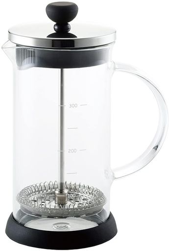 サイズ:122x79x161mm 本体重量:220g 素材・材質:耐熱ガラス/ステンレス/ポリプロピレン/シリコン 原産国:中国