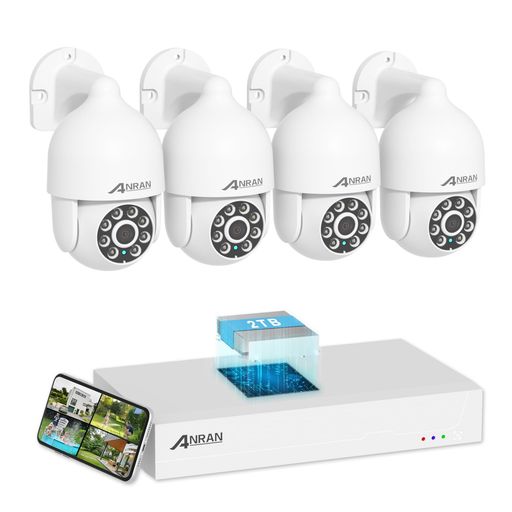 【4K800万超高画質・360°広い視角】最新4K防犯カメラの時代が来ました!ANRAN防犯カメラ屋外は感度1/2.7CMOSと先端的な800万超高画素レンズを採用、2Kを超えた4K超高画質(3840*2160超高解像度)を実現します。現在...