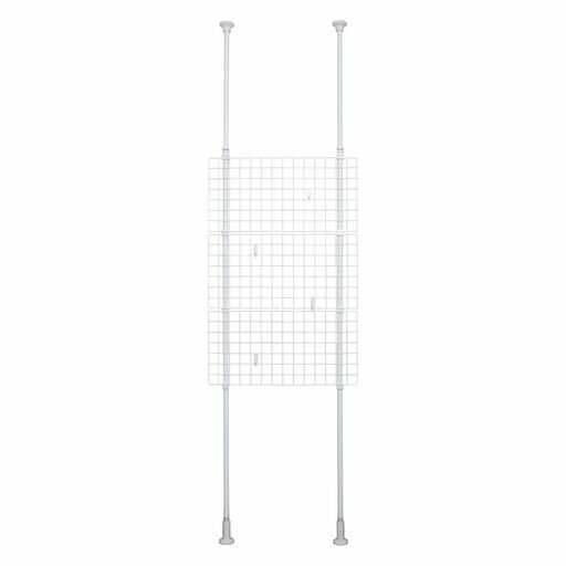 サイズ:幅70x高200~275x奥行7cm 耐荷重:30kg(ネット1枚当り10kg) 特徴:強力バネとジャッキでしっかりと圧着固定 道具不要で簡単に室内を間仕切れ 商品重量:4kg