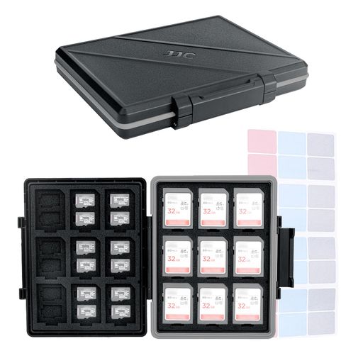 【大容量】18枚SDSDHCSDXCカード+36枚MicroSDTFMSDカード収納可能。 【柔らかいスポンジクッション】絶妙でスタイリッシュな外観、中にはスポンジカードパッドがあり、くり抜きのカッティングが絶妙、メモリカードを完全に保護し...