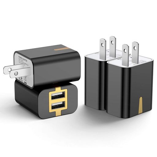 【 4個セット・2ポートのUSB 充電器 】 便利な4個セットので、旅行、オフィス、自宅など普段の場合で、デバイスを便利に充電可能だけでなく、鞄や職場などに入れておく予備として適合です。 【 2台同時に充電 ・ 出力自動判別 】 USBポー...