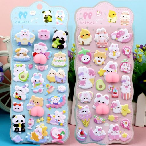 【セット内容|選べる豊富なデザイン】立体3Dシールが4枚含まれており、それぞれに数十種類の異なるパターンがあり、さまざまなニーズを満たすことができます。 【高品質エポキシ素材|透明感のある立体ぷっくり加工】高品質エポキシ樹脂を採用し、ぷくぷ...