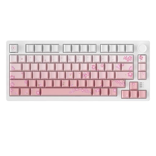 【コンパクトな75%配列】DAREU EK75PRO ゲーミングキーボードはテンキーレスの75パーセント配列が採用され、最適化された81キーレイアウトにより、全部の機能を持ちながら、省スペースでゲーム空間を更に自由に。音量調節ノブを搭載、自...