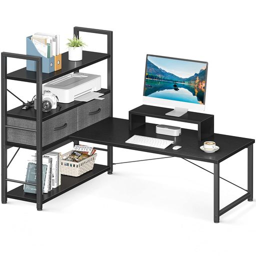 【商品仕様】使いやすさとデザイン性を兼ね備えたラック一体型おしゃれなロータイプデスクです。「抜け感」が出て、お部屋がスッキリ。※本体サイズ:幅96/120(ラックを含む)x奥行48/70(ラックを含む)x高さ38/88.5CM(ラックを含む...