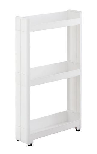 商品サイズ:幅12.5x奥行45x高さ76.2cm 重量:1460g 材質:ポリプロピレン 生産国:日本 奥行45cm3段タイプコロ付 オープン棚タイプ