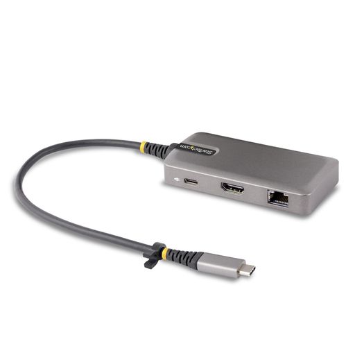 5 in 1マルチポートアダプター:モニター/ディスプレイ接続用DP 1.4 Alt モード経由でUHD 4K60Hz HDMI 2.0b (HDR10)ビデオ出力に対応するポータブル多機能USBCマルチハブ。2x USB-A(USB 3....