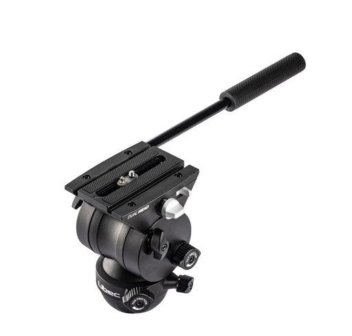 軽量、コンパクトなフリクション機能付きビデオ雲台 75mmボールヘッドとフラットベースどちらにも対応したデュアルヘッド機構 カメラスライドプレート:マンフロット、ザハトラー互換 水準器:LED照明付き