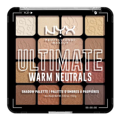 捨て色なしのブラウンカラーが16色も入った人気NO.1シャドウパレット(NYXPROFESSIONALMAKEUP直営店パレット製品売上実績に基づく[2018年3月16日~2019年8月31日]) ●ホワイトやベージュなどベースカラーをアイ...