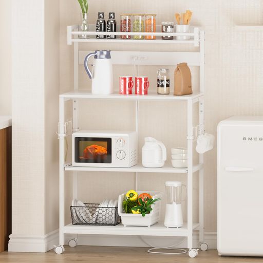 台所用品 【安全構造】日本デザインに基づいた頑丈な構造、天板と棚板はネジ止めにより確実に固定されており、長期間にわたって緩みを防止しています。スチールフレームはすべての部分に横パイプサポートを採用しています。耐震転倒防止パーツも付いてます。...