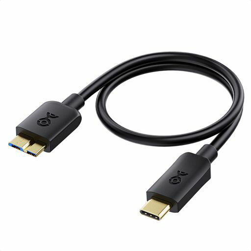 【USB C マイクロUSB 3.0 変換ケーブル】USB Type C Micro-B 変換ケーブルはUSB Type C ポート搭載のパソコンやスマートフォンやタブレットはUSB 3.0 Micro B ポート搭載の外付けハードドライブ...