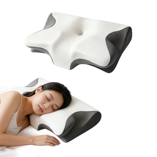 【高さ2WAY &amp; 立体設計で理想の寝姿勢をサポート】高め(約11.5cm)と低め(約7.5cm)の2面使い。頭部のくぼみと首を包み込む立体凹凸設計が、どの寝姿勢でも首筋を理想的な一直線に保ち と首の負担を軽減します。 【立体凹凸構...