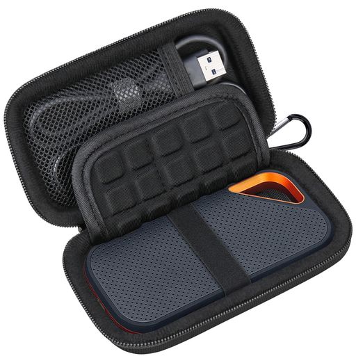 💝【互換性】サンディスクエクストリームプロ/サンディスクエクストリームポータブル外付けSSDにぴったりフィット!サンディスクSSDを2台同時に収納・保護できるハードケースです。対応モデルサンディスクエクストリームPROポータ...