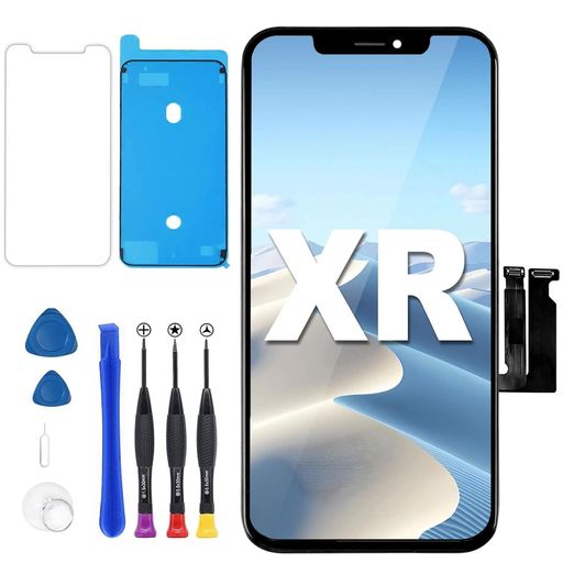 【注意事項】この製品には、フロントカメラ、Homeボタン、イヤピーススピーカー、近接センサーは含まれていません。これらの部品は元のスクリーンから交換してください。 【対応機種】このLCDフロントパネルは、iPhoneXR液晶パネルとのみ互換...