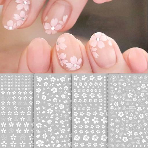 可愛い桜柄のネイルデコシール、春夏のネイルデザイン用に最適。 極薄で透け感があり、グラデーションネイルデザインが作成でき、ネイルを華やかに演出して、女性魅力アップ! 貼るだけの自己粘着性シール、指の爪、足の爪、あらゆる爪に使用できます。安全...