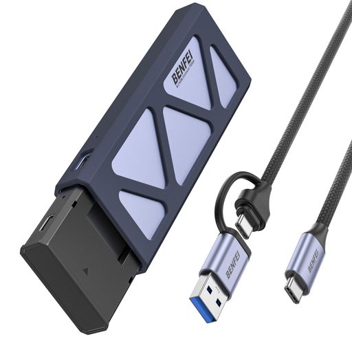 パーソナル ✅【超高速データ転送・快適操作】USB3.2Gen2接続&amp;UASP高速転送モードに対応、USB3.0に比べてデータ転送速度が2倍向上して10Gbpsの転送速度が可能!当社独自の多重保護システムにより過充電、過放電、過熱、...
