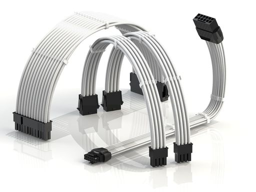 卓越した品質とプロフェッショナルな外観:弊社の頑丈なPCIe 5.0 16AWG電源ユニット(PSU)延長スリーブケーブルセットは高温に耐え、簡単に経路を設定できます。セット内容:24ピンx1本、8ピン(4+4)CPUx2本、12ピンPCI...