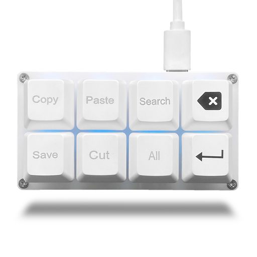 【ポータブルミニキーボード】超小型サイズ、取り外し可能なUSB-Cケーブルが付属し、デスクトップのスペースを効果的に節約します。 ミニキーボード(プラグアンドプレイ)と通常サイズのキーボードを同じコンピューターで同時に接続でき、互いに干渉し...