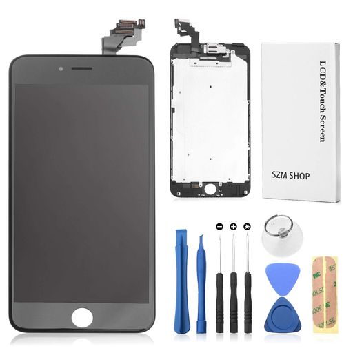 スピーカー、フロントカメラ、フロントガラス、デジタイザ(タッチパネル)及び液晶LCDの一体型セット ホームボタン付きません。ホームボタンのみ元のホームボタンと交換お願い申し上げます。 LCDスクリーン割れ、表示トラブル、故障したピクセル、配...