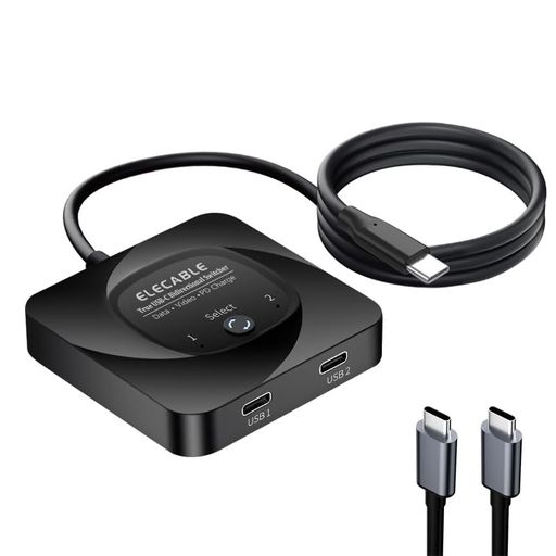 チェックボックス️ USB-C双方向ビデオ&amp;データ&amp;電源スイッチ。 このUSB Cスイッチには2つの動作モードがあります。 2イン1出力スイッチとして使用でき、2つのソースデバイスを1つのディスプレイまたはUSB Cイネーブ...