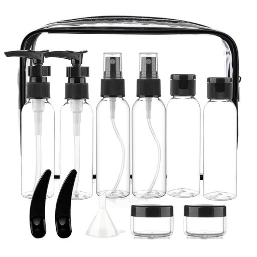 【空間を節約する】このセットには11個の軽量旅行用ボトルが含まれており、多くのボトルや容器を持ち運ぶ必要がなく、シャンプーや洗顔料などの必需品を簡単に収納し、荷物のスペースを節約できます。 【防漏設計】高品質のPET素材を採用し、ボトル本体...