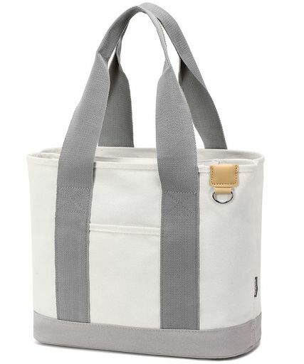 【Lサイズ大容量のトートバッグ】幅広のマチでたくさんの荷物も収納できます。3つの仕切りがあり、バッグの中身が整理整頓できます。中が散らからず、いつでもキレイに!ファスナーポケットには貴重品や荷物を入れ、オープンポケットにはさっと取り出したい...