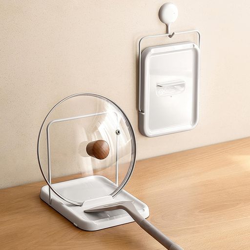 【調理効率UP】PAVSTINE 2-in-1多機能お玉 鍋蓋スタンドは、調理中のお玉・菜箸・鍋蓋を同時に収納可能、調理中も簡単に取り出せます。カウンタートップやシンクにスープや蒸気が飛び散るのを避けることができ、カウンタートップやコンロが...