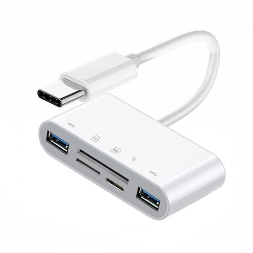 カード対応:SD/SDXC/SDHCカード、UHS-1速 USBType-Cポートと最大480Mbpsのデータレートをサポート。高速データ転送。USB-Cポート経由で電力を供給。追加の電源は必要ありません。 WindowsMacOS、And...