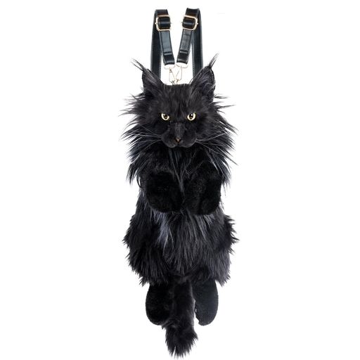 愛らしいデザイン: このハンドメイドの猫型バックパックは、とにかく愛らしい。ぬいぐるみの猫の目は一つ一つ丁寧に描かれ、猫の肉球はシリコンでできています。猫の体は驚くほど柔らかく、触ると本物の猫に触れているような感覚になります。