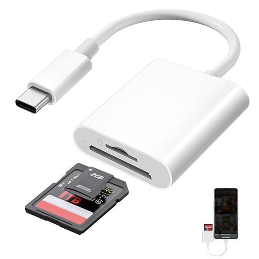 【2-in-1 デュアルスロットで同時読み取り対応!作業効率を大幅アップ】 SD カード用と TF(microSD)カード用の 2 スロットを搭載した 2-in-1 設計で、2 枚のメモリーカードを同時に認識可能。カードを何度も抜き差しする...
