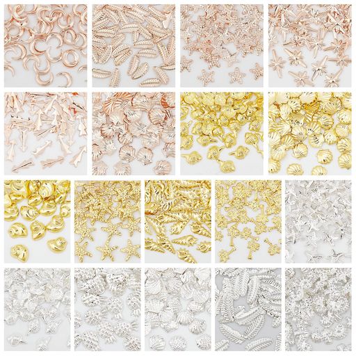 【封入素材】シェル、ヒトデなど海洋テーマもレジン封入物は、色が輝いていて、工芸品やネイルの装飾に最適です! 【お得な大量】18種類のレジン封入物、50/種、合計900個あります。お客様は好きな物に飾り付けて適しています。詳細サイズは写真をご...