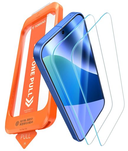 【専用設計】For Google Pixel 10a ガラスフィルム (6.3インチ)重量:11.6g(1枚)/入数:2枚 エッジ部分の耐破損性能(加圧試験):200N以上 全面保護の耐破損性能(落球試験):231cm/64g 【超音波式指...