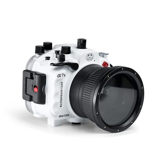 SonySonyA7II(28-70mm)カメラ用の特別なデザインにより、水中で使用するときにすべてのコントロールボタンが利用可能になります。 アップグレードされた漏れ検知センサー、強化金属底板、ステンレススチール取り付けプレート1/4イン...