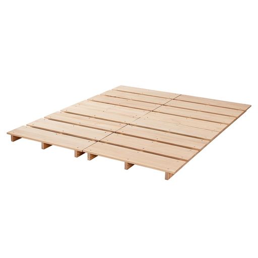 製品仕様サイズ:約197x160x7.5cm材質:天然パイン材商品重量:約28kg梱包サイズ:約102x35x23cm梱包重量:約29kgホルムアルデヒド低減設計製造国:日本設計/中国製造付属品:ネジ、工具、取扱説明書すべり止め・床保護フェ...