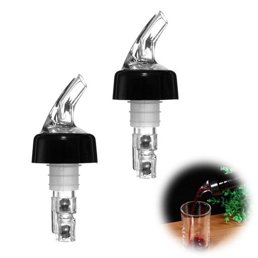 【製品仕様】安全性と耐久性を確保するため、食品グレードの素材を使用しています。定量ポアラーの高さは約9.5cmです。直径2-2.2cmのワインボトルなどに適しています。重量は約22グラム。小型で持ち運びやすく、旅行やアウトドア、普段使いに最...