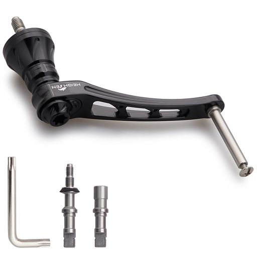 【特徴】55-60mm軸芯距離可変ハンドル、新型センターナット設計、スカートDIY可能(別販売)、ソケット高さ調整可能。汎用型&amp;強度アップ型の2タイプ。 【サイズ】ハンドル軸心距離55-60mm可変【総重-汎用型】17g(ダイワ用)...