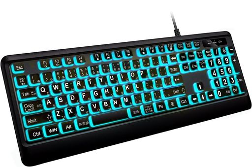 大きめの文字のバックライト付きキーボード:どのキーを押したかをおしえてくれる機能がほしいときがあります。そこで、いつでも正確にボタンを押せるようにバックライトが付いた大きめの文字のキーを設計しました 調整できる7色バックライト:カラフルなバ...