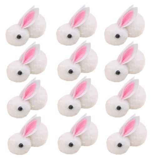 【高品質材料】✔私たちのウサギのボールは良質な羊毛フェルト材料で作られており、耐久性があり、軽量で、持ち運びに便利です。それらは手作りで、柔らかくて快適です。裁縫や工芸品に適しています。 【コンパクトサイズ】✔包装は12点の羊毛フェルトウサ...