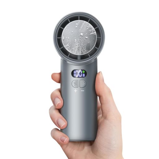 【冷却機能付き冷感扇風機】冷却プレートを備えた携帯扇風機で、ただ送風だけでなく、送風中に冷却スイッチを押すとプレートが急速に冷たくなり、それを頬やおでこ、手首、首元などに当てると、ひんやり冷え冷え感でお肌が即時クールダウン。猛暑の中でも氷の...
