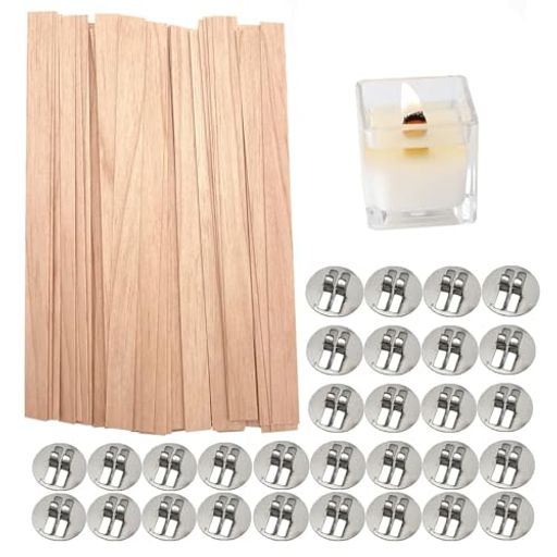 【高品質の木材構造】当社の木製キャンドルセットは、高品質な天然木材を使用しており、環境にやさしく安全で体に適しています。 【多目的な使用】この木製キャンドル芯は、アロマキャンドル、ジェルキャンドル、ジェリーキャンドル、ソイキャンドルなど、さ...