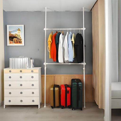 【耐荷重と寸法】1超大管径と太目の管壁を採用しており、立棒の直径は32mmと28mmで、横棒の直径は28mmと25mmなります。耐荷重:全体耐荷重:約60kgポール1本あたり約30KG。2縦横伸縮対応長さ:縦■110〜280cm■横:最短横...