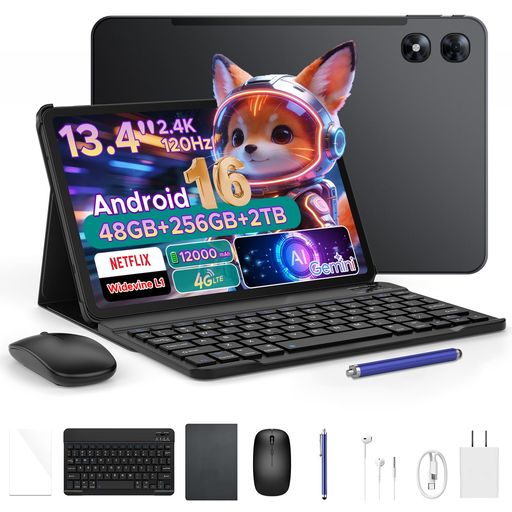 エンターテインメント 🏆【13.4インチ大画面・2.4K高精細・120Hz滑らか表示】P13 Pro タブレット 13インチ は、2.4K高解像度IPSディスプレイと120Hzリフレッシュレートを搭載し、動画視聴・ゲーム・電...