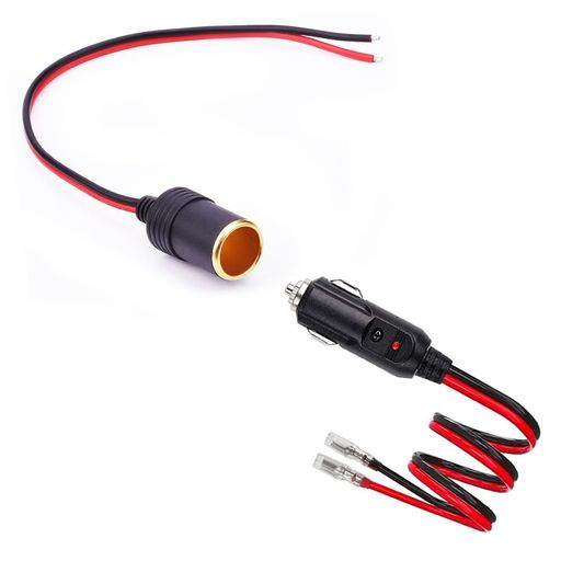 【セット内容】車のシガーライターメス+オス。 【16AWGケーブル】16AWGのワイヤーゲージで、このシガーライターソケットコードは非常に頑丈で耐久性があり、その通電容量は使用ニーズを満たすことができます。また、内蔵の純銅線は優れた導電性を...