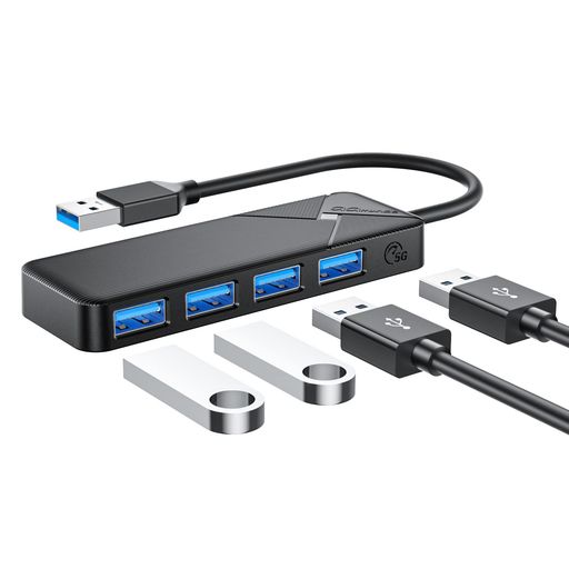【新登場5GBPSハブ】USB3.0の高速転送ハブを4ポート搭載し、最大5GBPSのデータ転送速度によりHD動画も素早く転送可能。USBポートの少ない機器でも、マウス、キーボード、ウェブカメラ、USBメモリ、HDD、プリンター、USB扇風機...