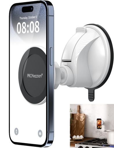 【吸盤式 壁掛けスマホスタンド】キッチン、化粧、寝室などのシーンで大活躍。お風呂/化粧/料理中にスマホ / Kindle 第11世代 2022/2021 Kindle Scribe 2022 Kindleシリーズを見ながらしたいのに、スマホ...