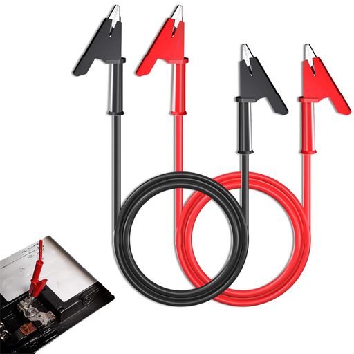 【セット内容】本製品は赤・黒2本一組の電気テストリードで構成され、両端には純銅製のワニ口クリップを採用。クリップ開口部の最大幅は15mm、リード長は3フィート(約91.4cm)で、定格電圧1000V、定格電流15Aに対応した仕様となっていま...