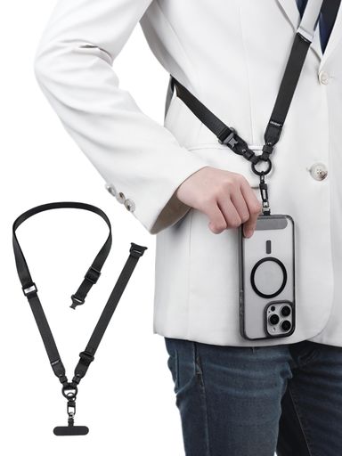 【超軽量・快適設計】 高級ポリエステル&amp;8mmナイロンロープ製(重量わずか86g!)で、肌触りが滑らか。長時間の使用でも首への負担ゼロ。耐候性に優れ、汗や雨でも劣化せず、アウトドアや日常使いに最適 【便利で迅速な設計】 片手でバック...